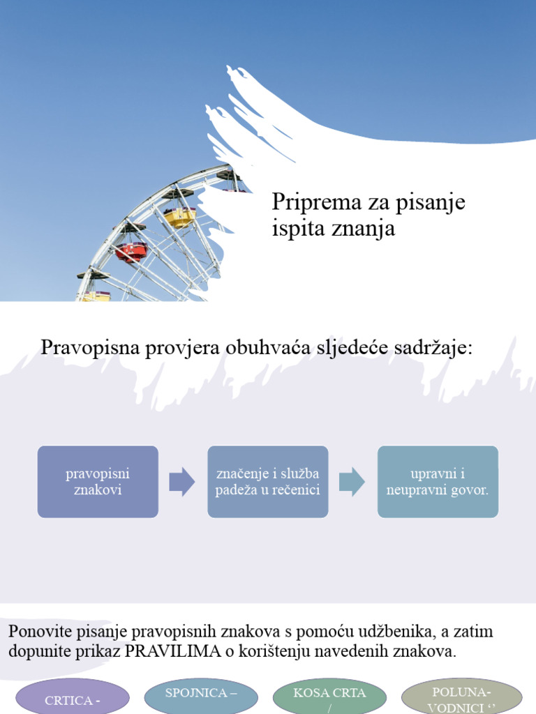 Priprema Za Pisanje Ispita Znanja_pravopis 7 | PDF