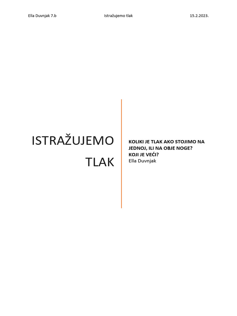 Tlak Istrazivacki Rad I Ucenje I Pokus | PDF