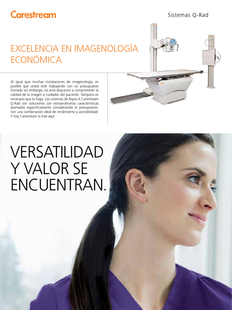 Sistemas Q-Rad: Rayos-X Económicos y Eficaces | PDF