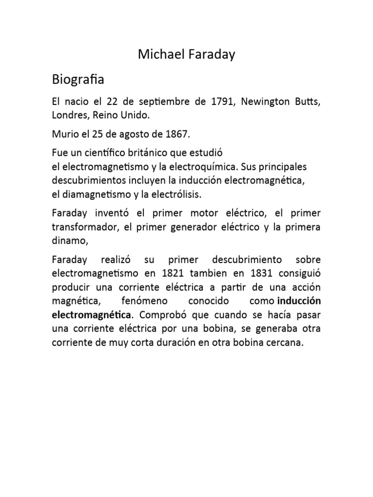 Michael Faraday | PDF