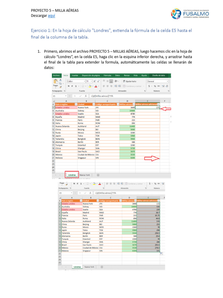 Excel - paso a paso | PDF