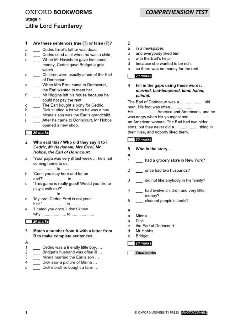 Obw Little Lord Fauntleroy | PDF