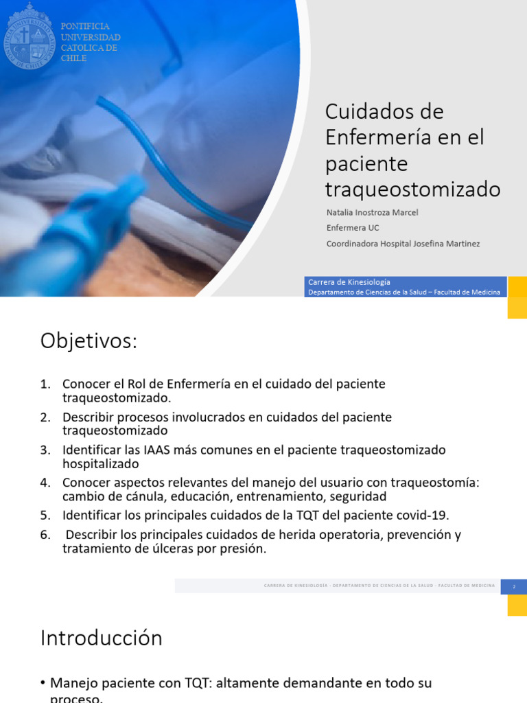 Cuidados de Enfermería en Traqueostomía | PDF