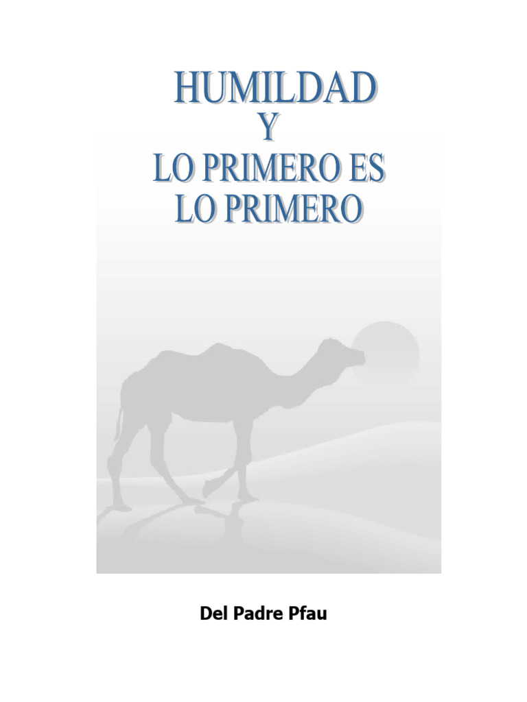 Humildad | PDF | Amor | Oración