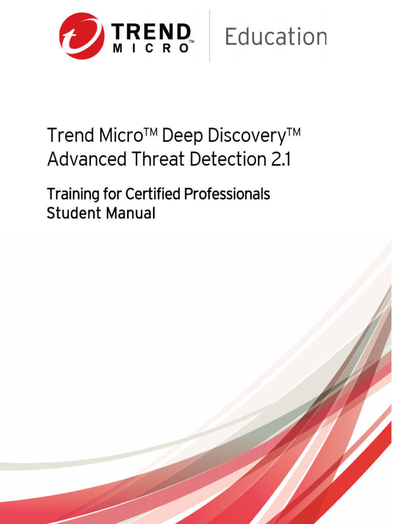 Deep Discovery Advanced Threat Detection 2.1 Training For Certified ...