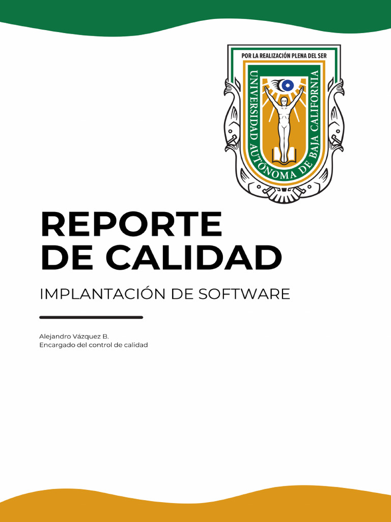 Reporte de Calidad de Software 2 | PDF