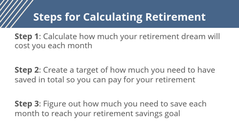 Steps For Calculating Retirement | PDF