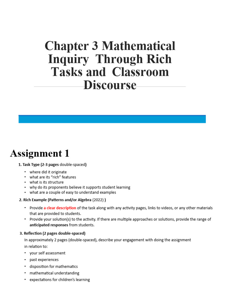 Mathematical Inquiry Through Rich Tasks | PDF | Teaching Mathematics ...