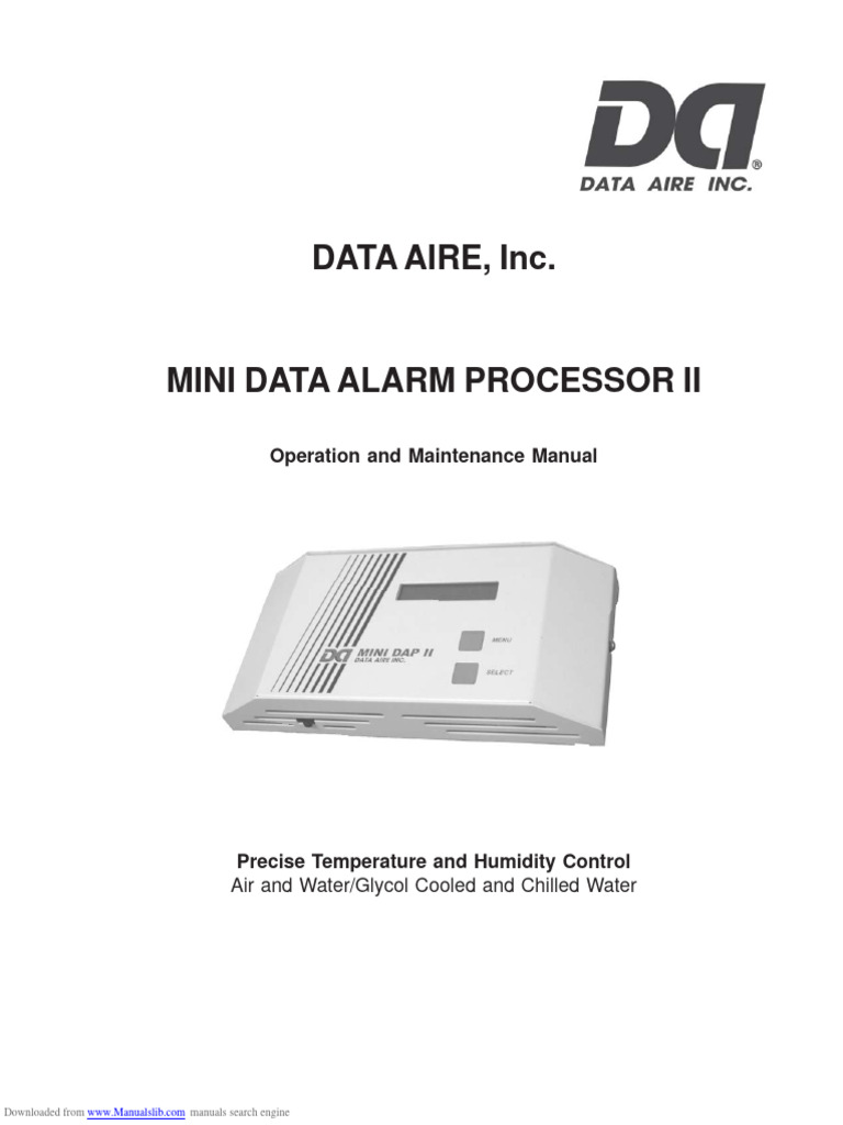 Mini Data Alarm Processor II | PDF