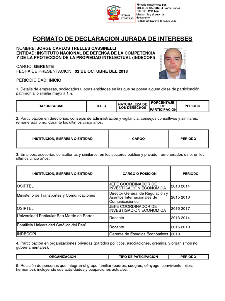 Jorge Trelles Cassinelli | PDF