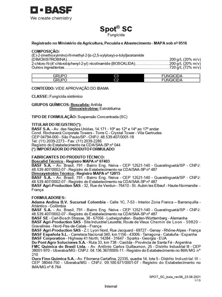 Bula - Spot® SC | PDF
