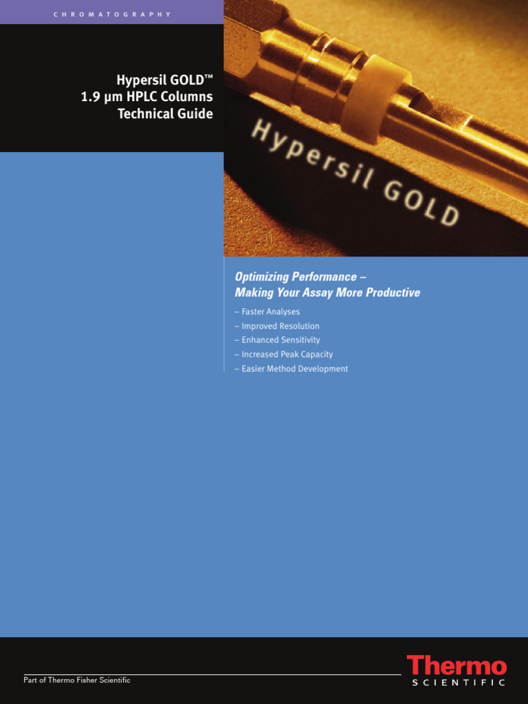 Manual Técnico Coluna Hypersil GOLD 19um | PDF | High Performance ...