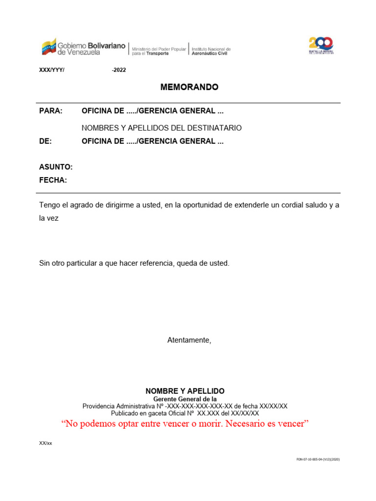 15 Memorando - Inac | PDF