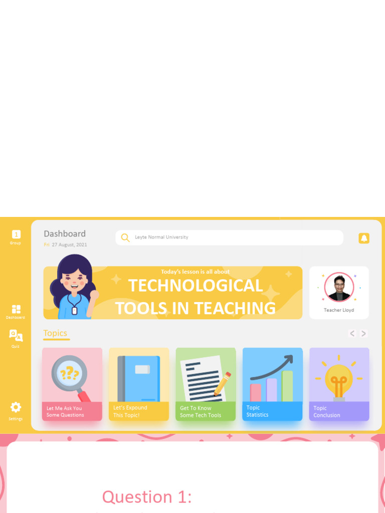 Webinar Tech Tools For Teaching | PDF