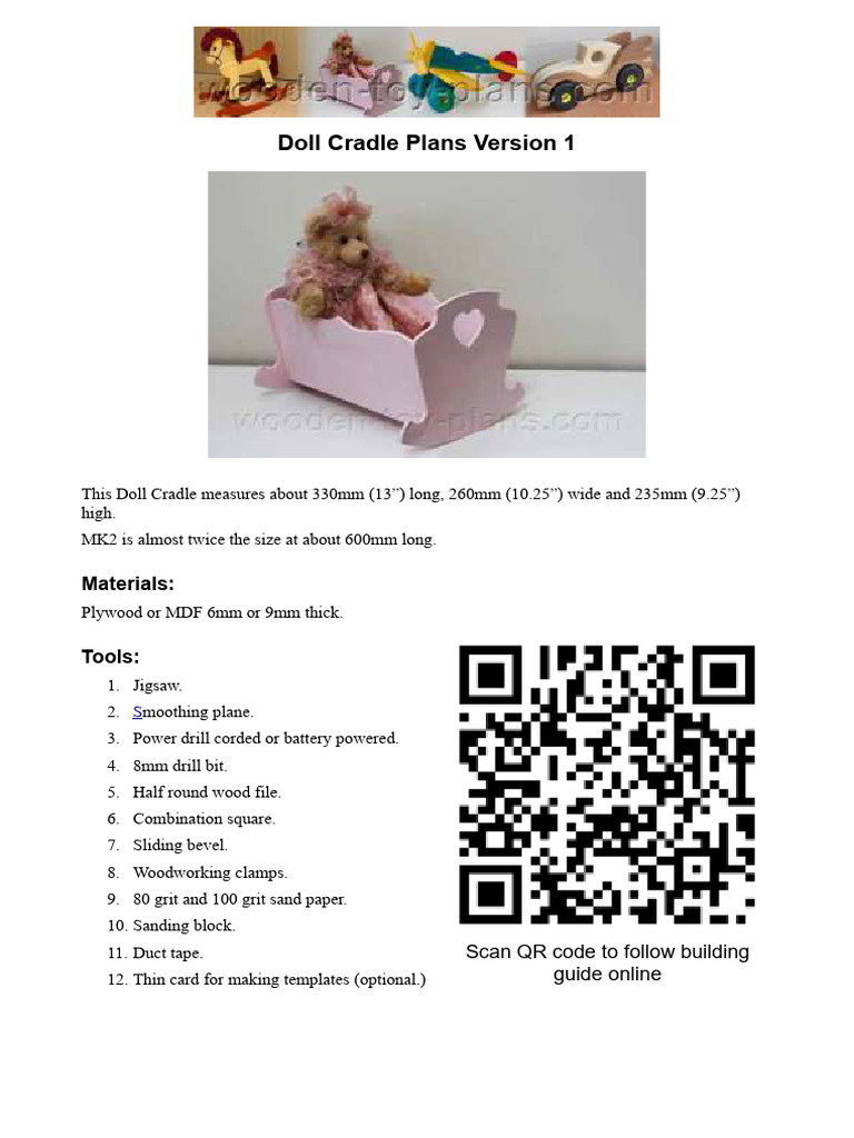 Doll Cradle Plans | PDF