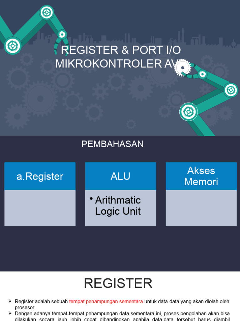 04 Register Dan Port I, O Mikrokontroler AVR | PDF