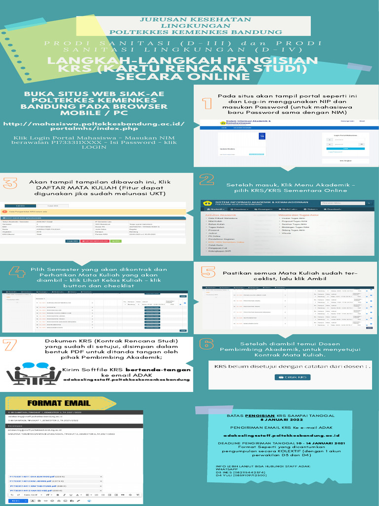 Panduan Pengisian KRS Jurusan Kesling | PDF