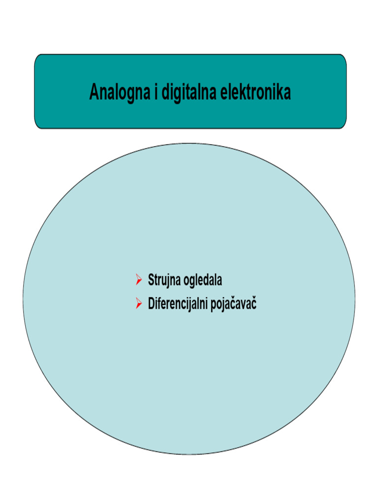 Strujna Ogledala I Diferencijalni Pojacavac | PDF