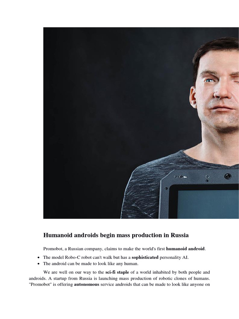 Humanoid Androids (1) | PDF