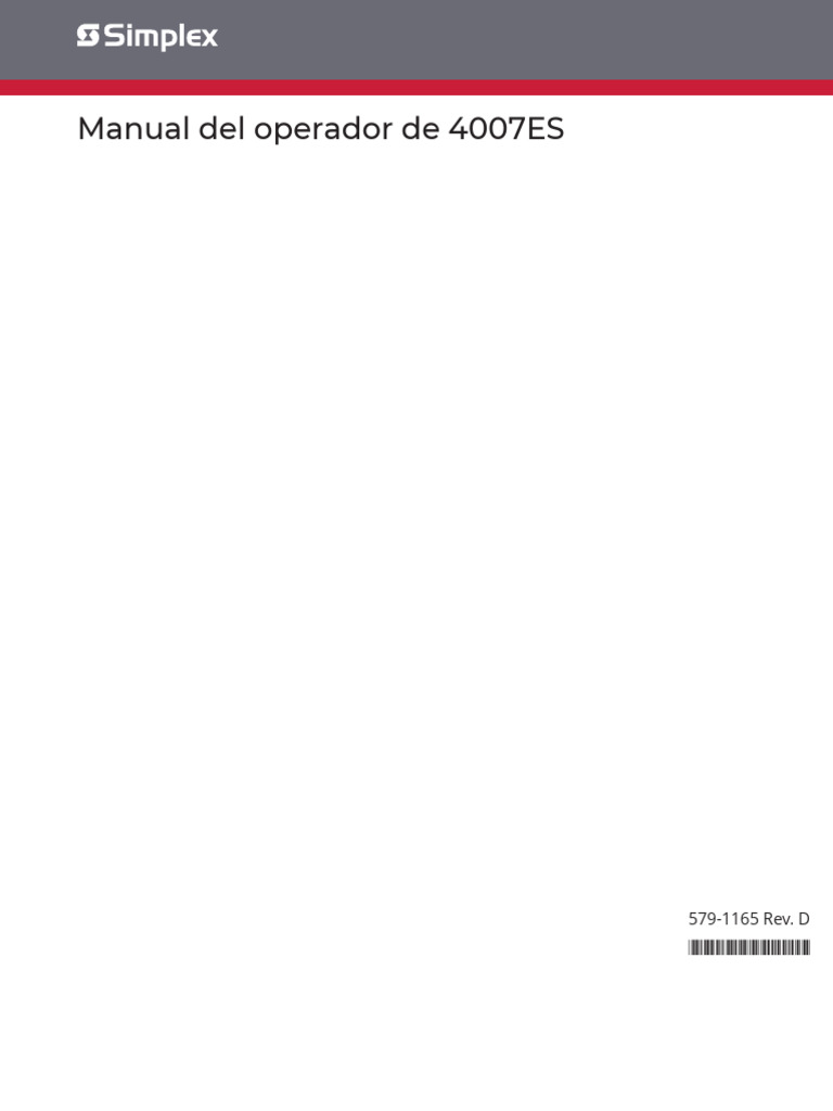 4007ES Manual de Operador | PDF