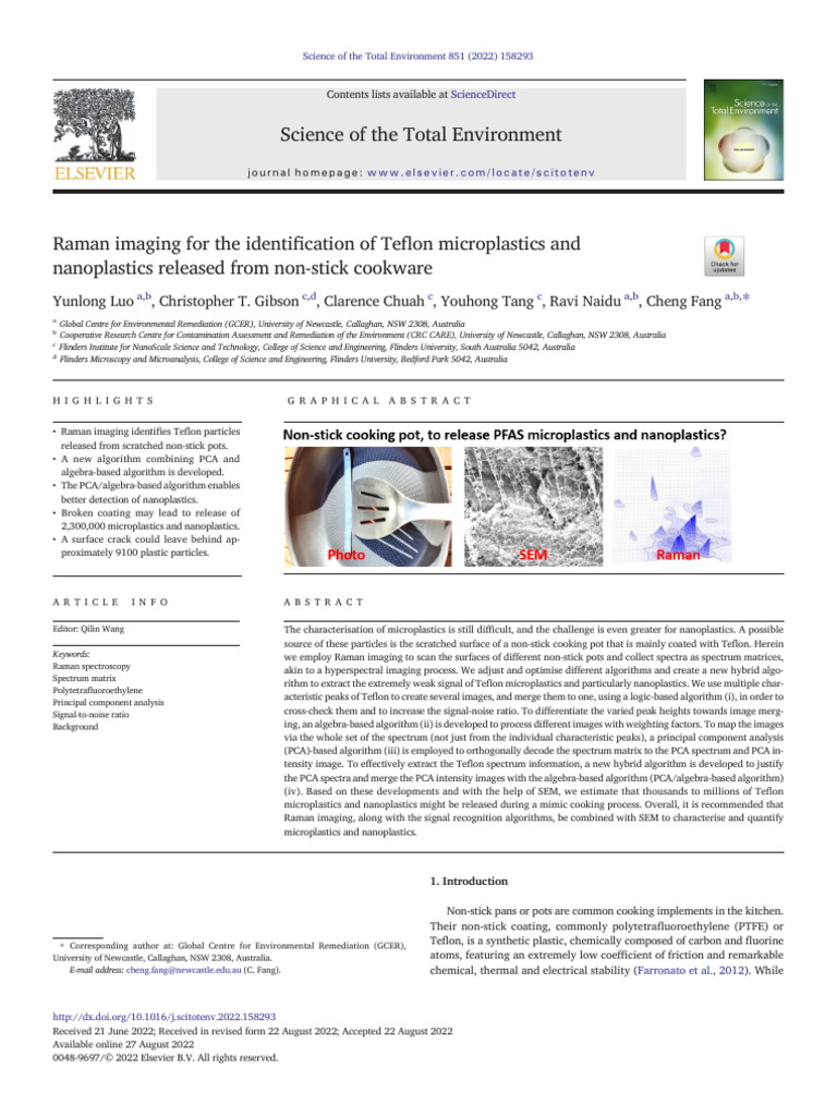 Raman Imaging For The Identification Of Teflon Microplastics And