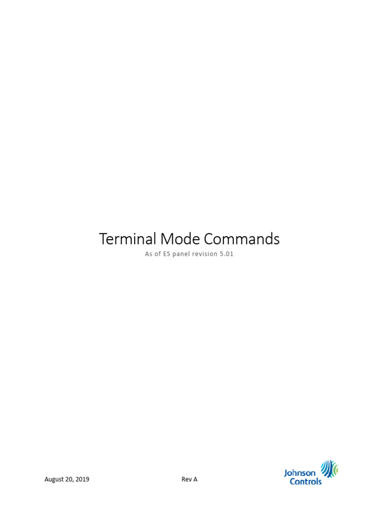 TERMINAL Mode Commands | PDF TERMINAL Mode Commands | PDF