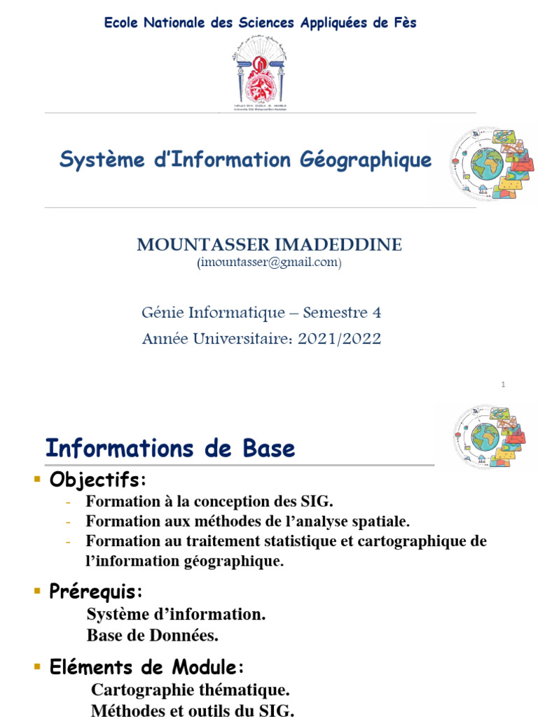 Cours SIG S1 | PDF
