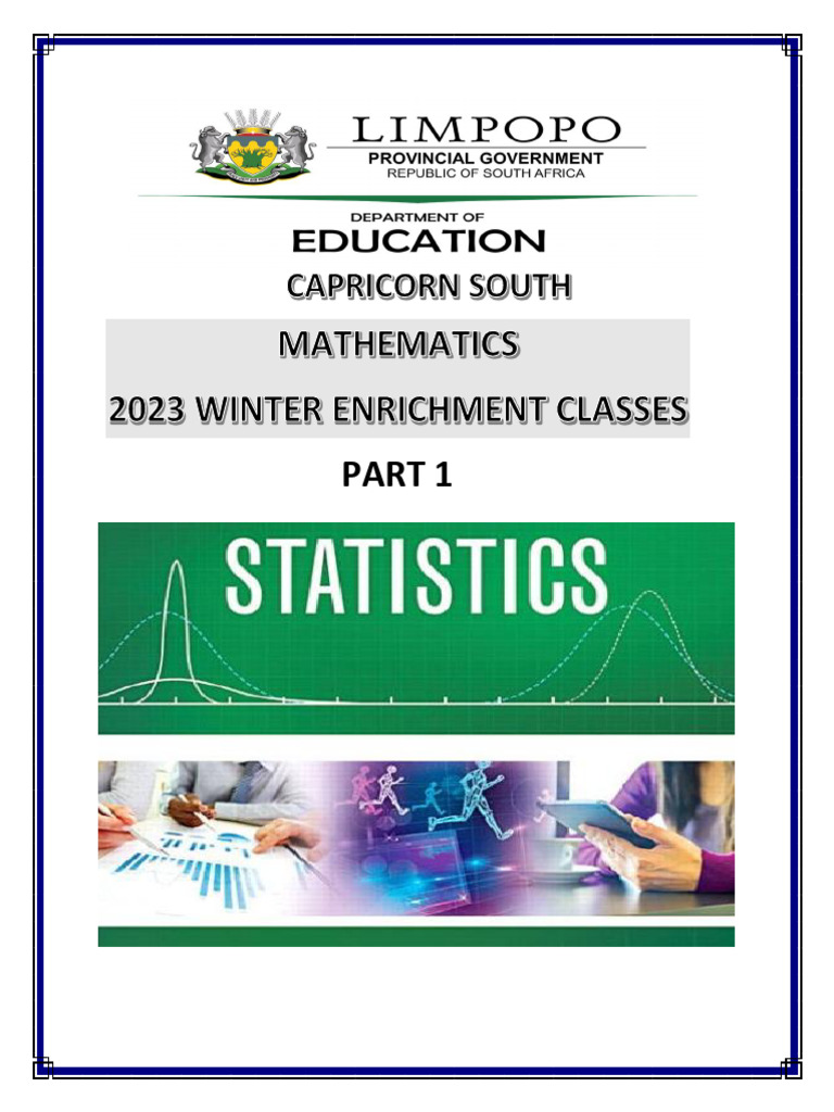 Statistics Learners' Working Manual | PDF