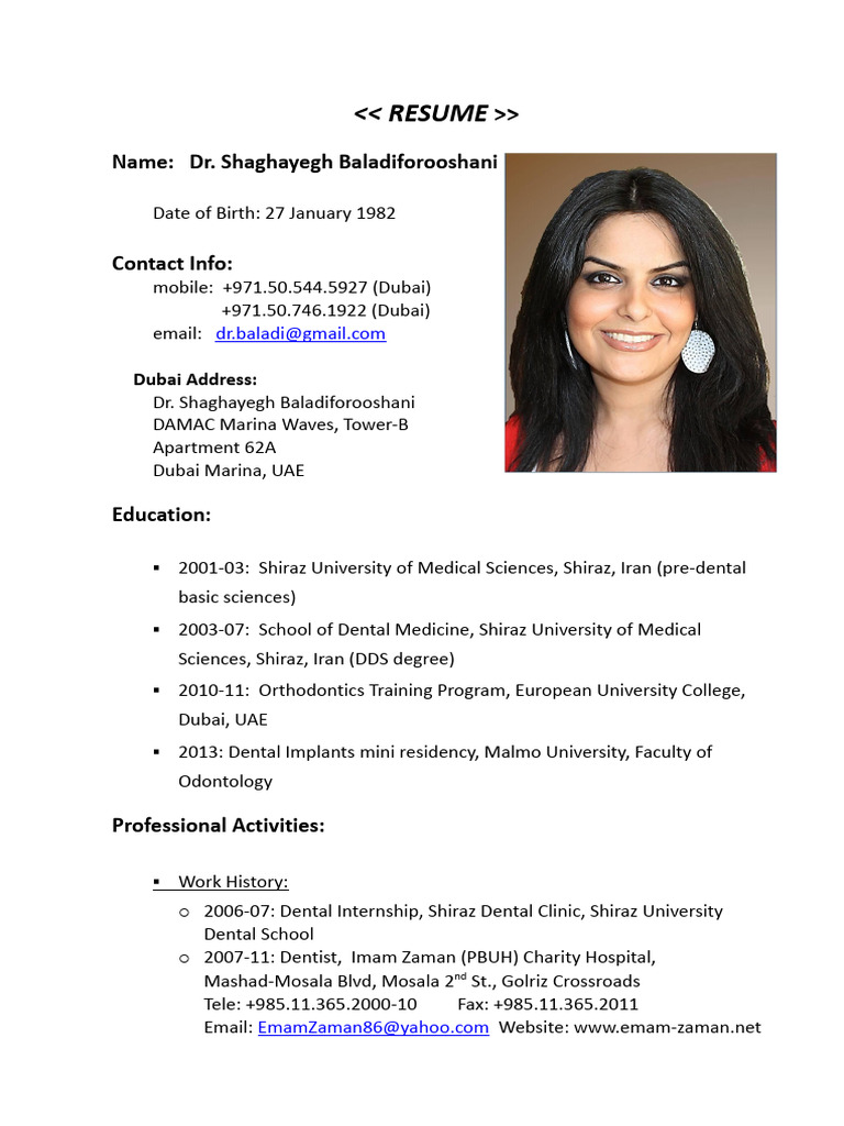 Dr.-Baladi-Resume-July-2022 | PDF