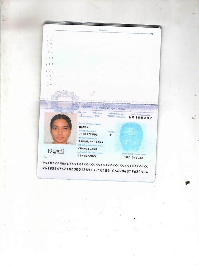 Indian Passport Sample and Details | PDF