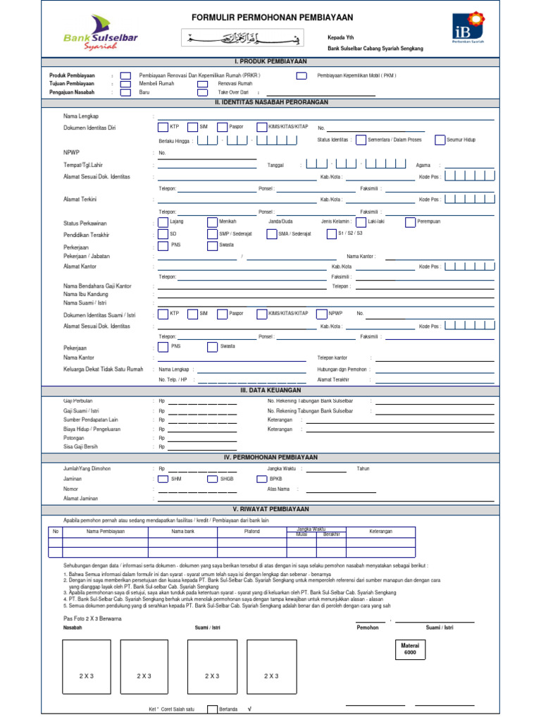 Formulir Pegawai Swasta | PDF