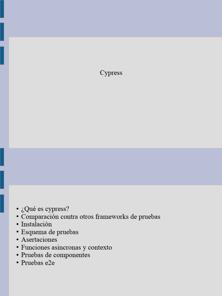 Introducción a cypress | PDF