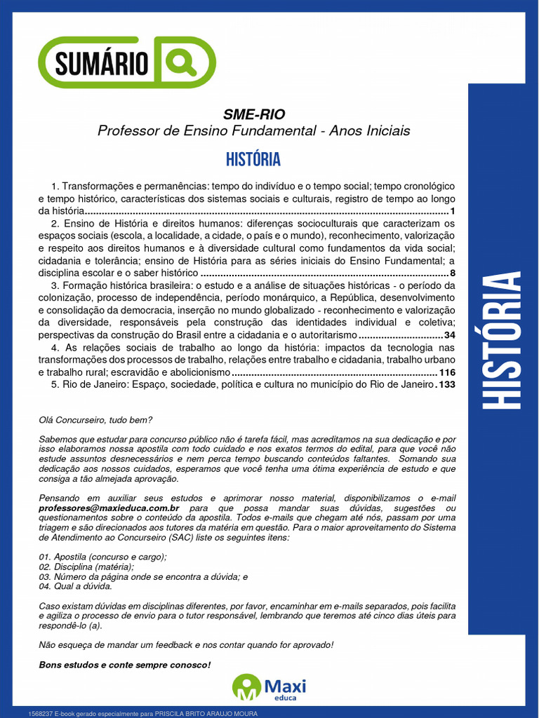 Historia Apostila para Concurso PDF | PDF