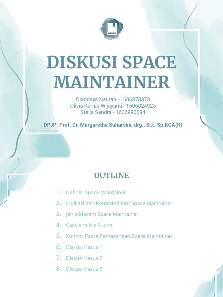 Space Maintainer Pdf