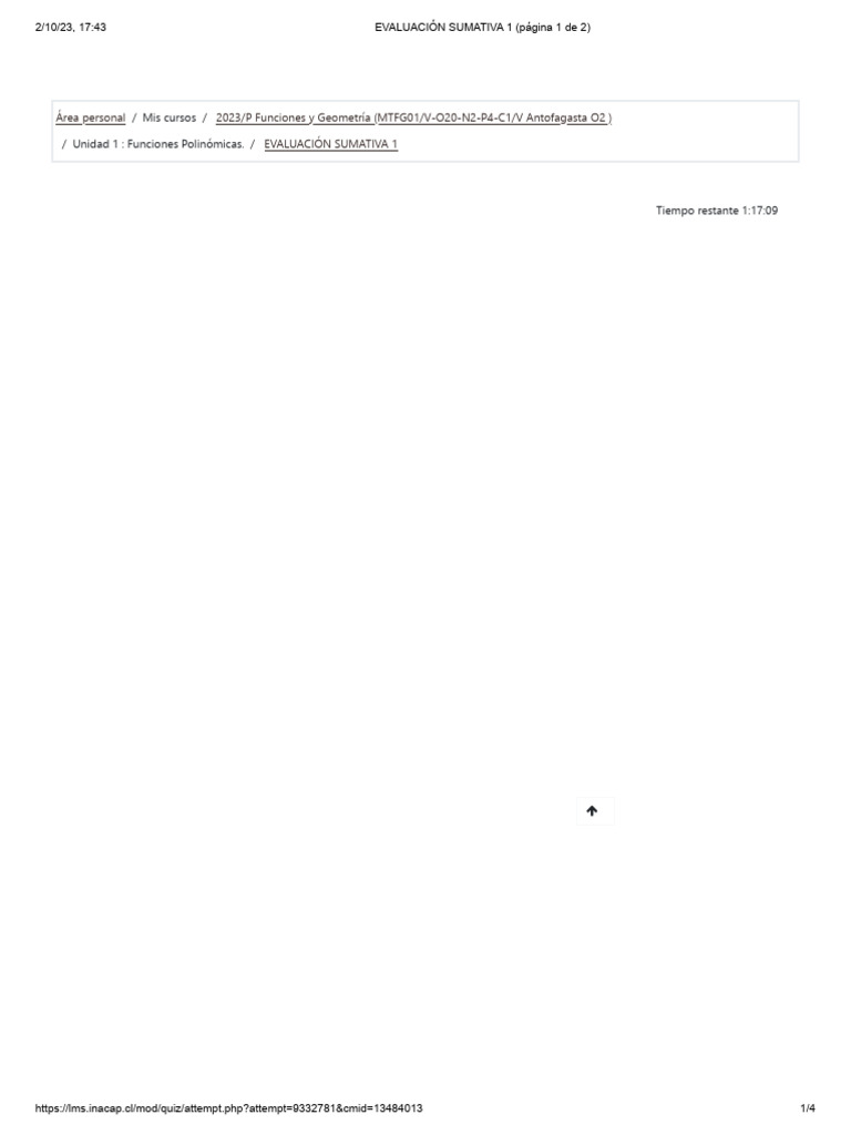 EVALUACIÃ_N SUMATIVA 1 (pÃ¡gina 1 de 2) | PDF