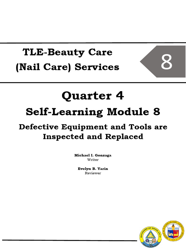 Tle 8-Beautycare-Q4-M8 | PDF | Disinfectant | Sterilization (Microbiology)