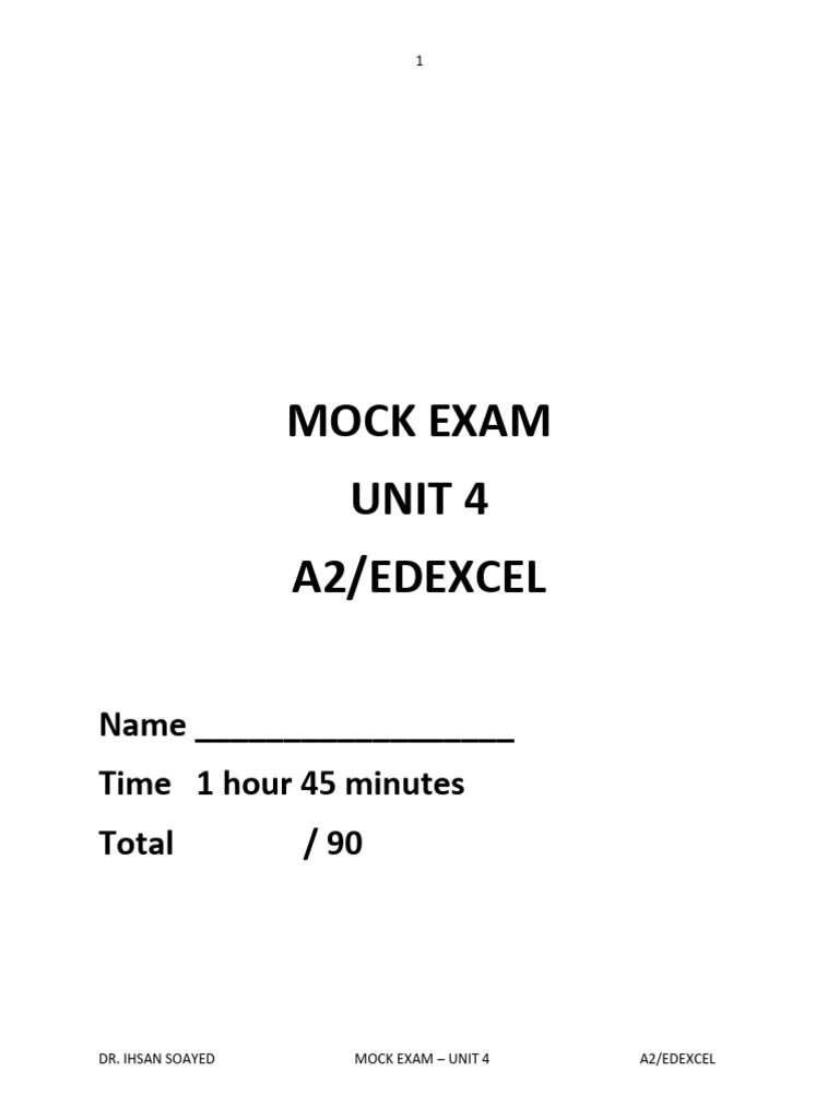 Mock Unit 4 | PDF