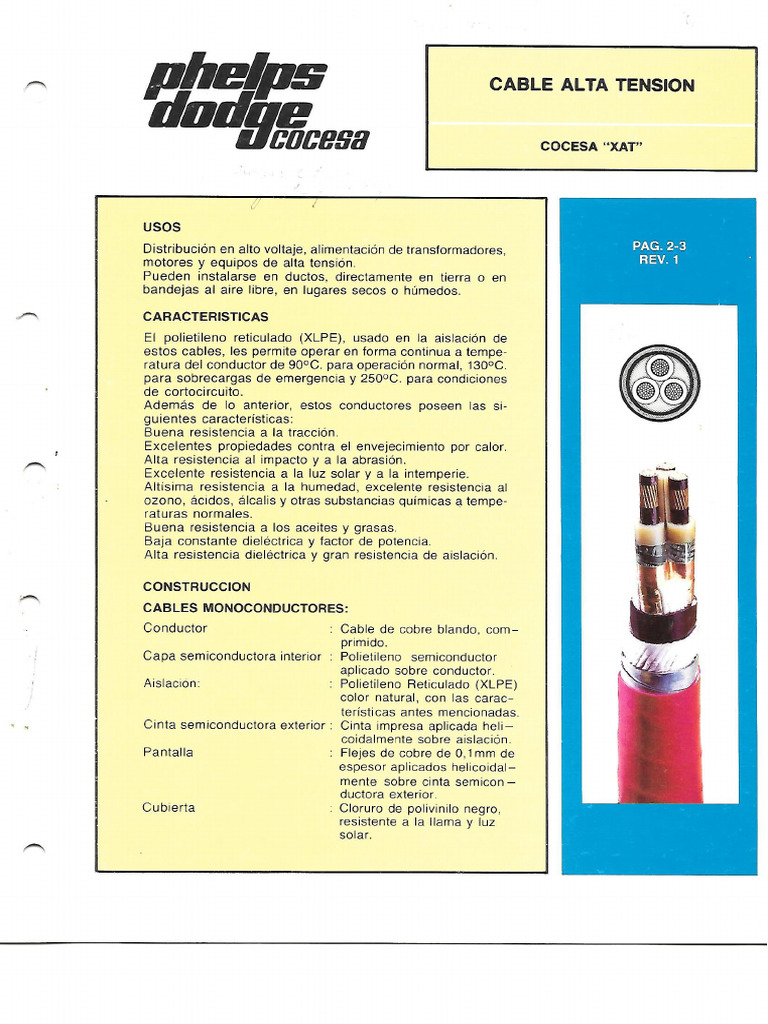 1.conductores A.T Cocesa. | PDF