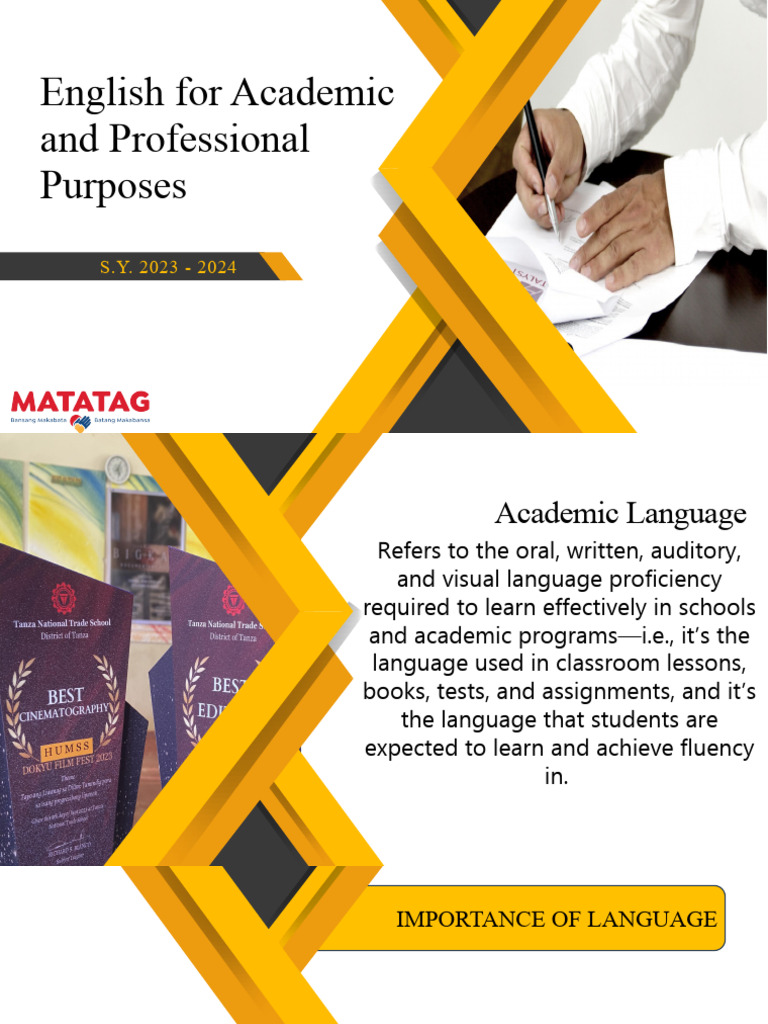 Academic Language Used From Different Discipline | PDF | Thesis | Writing