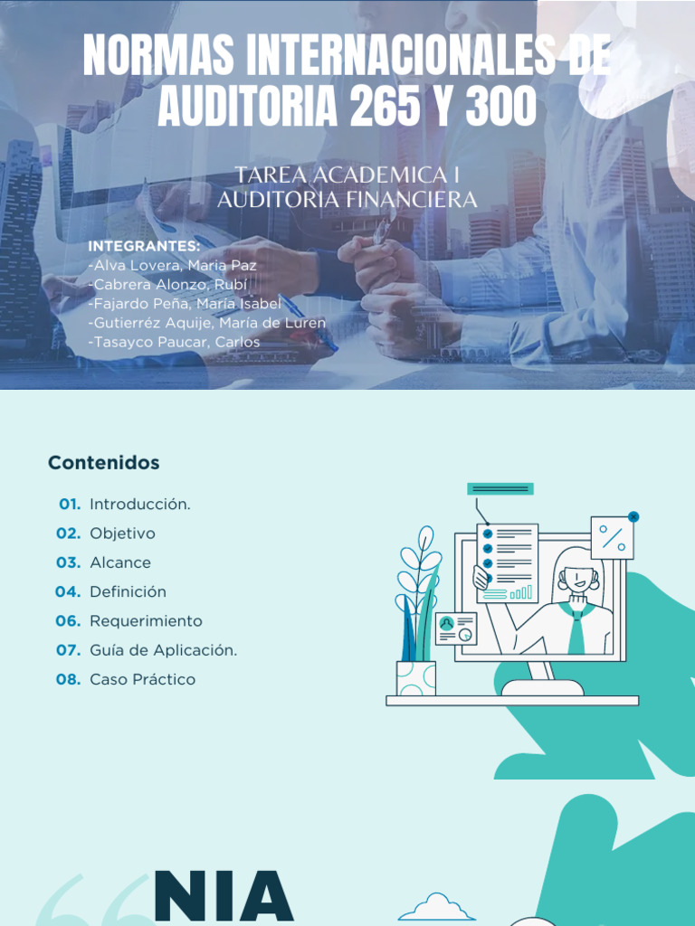 NIA 265 Y 3OO | PDF | Auditoría | Planificación