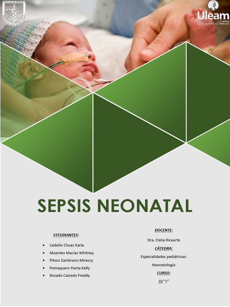 Sepsis Neonatal: Diagnóstico y Tratamiento | PDF | Septicemia | Meningitis
