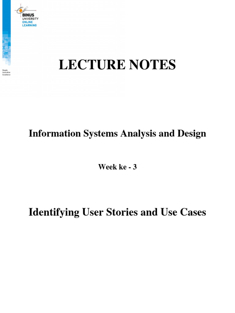 Lecturer Notes - Week 3 | PDF