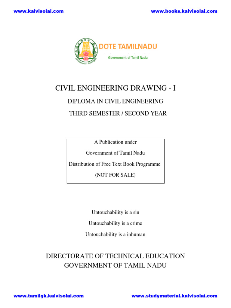 Civil Polytechnic Engineering-Civil Engineering Drawing I Semester 3 ...