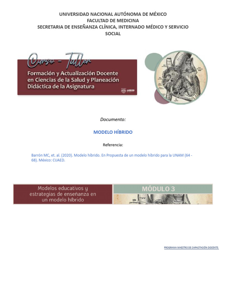 Modelo Híbrido Características | PDF | Enseñando | Maestros