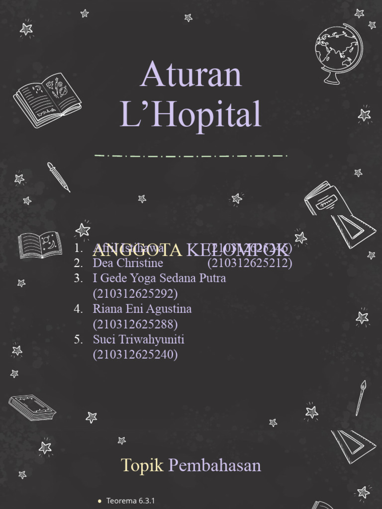 Lhospital Fix | PDF | Metode & Bahan Ajar