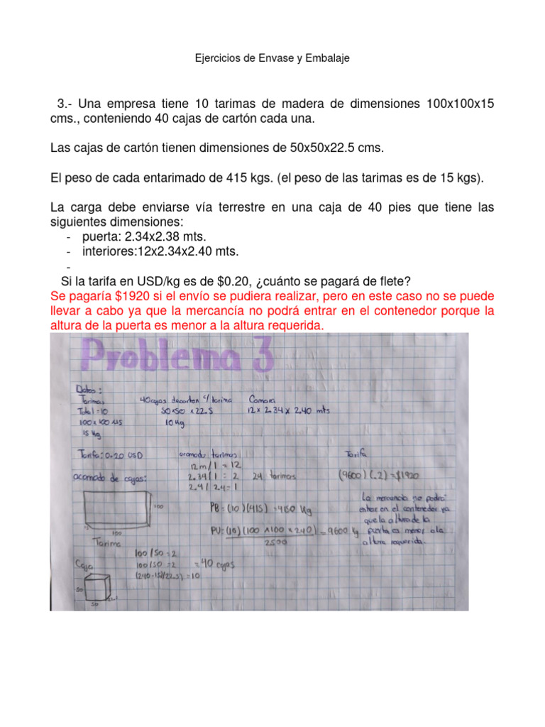 Ejercicios 03 y 04 CADENA DE SUMISNTRO | PDF