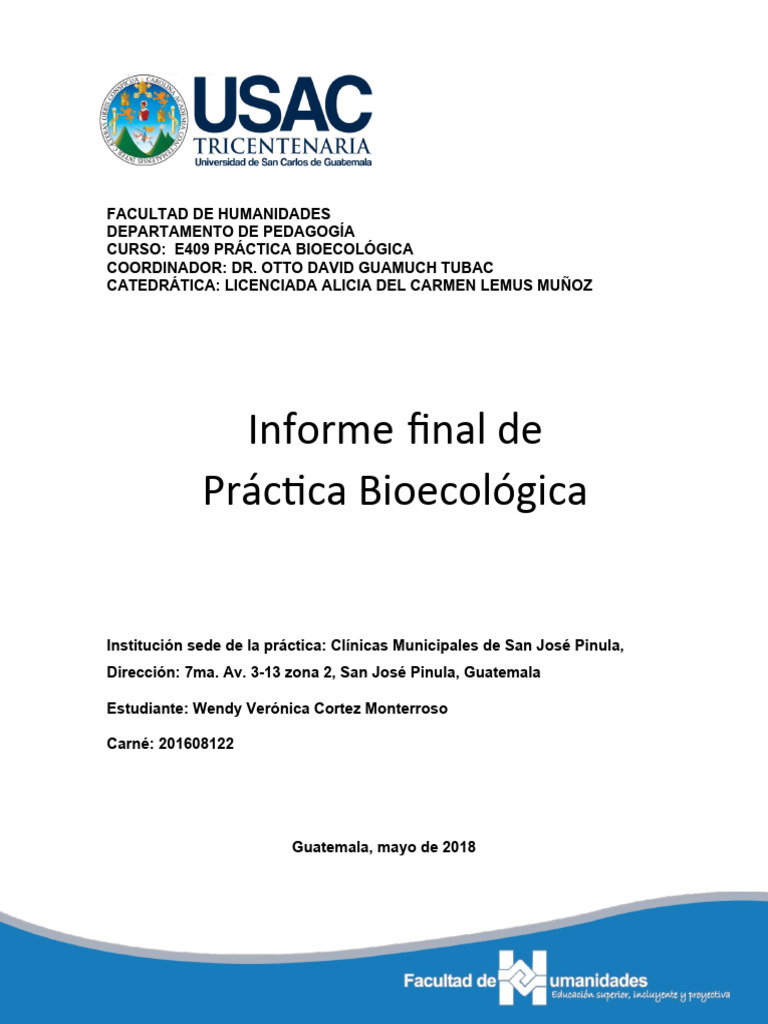 Hojas para Firmar de Practica Bioecologica Imprimir Nuevas | PDF