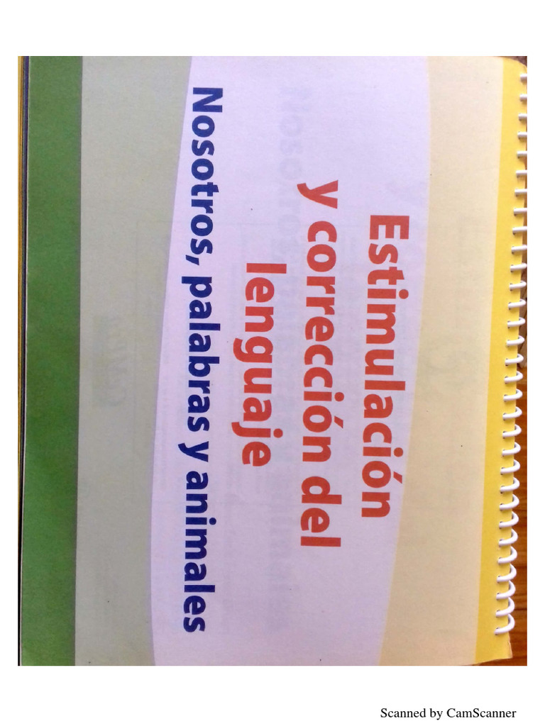 Cuadernillo Estimulacion de Lenguaje PARTE 1.PDF Versión 1 | PDF