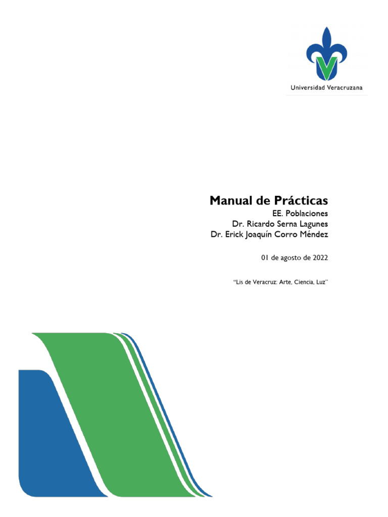 Manual Practicas Poblaciones 29082022 | PDF