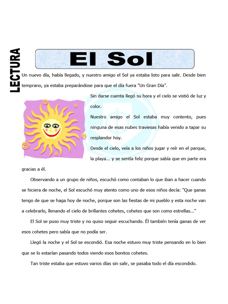 El Sol y su Gran Día para Niños | PDF